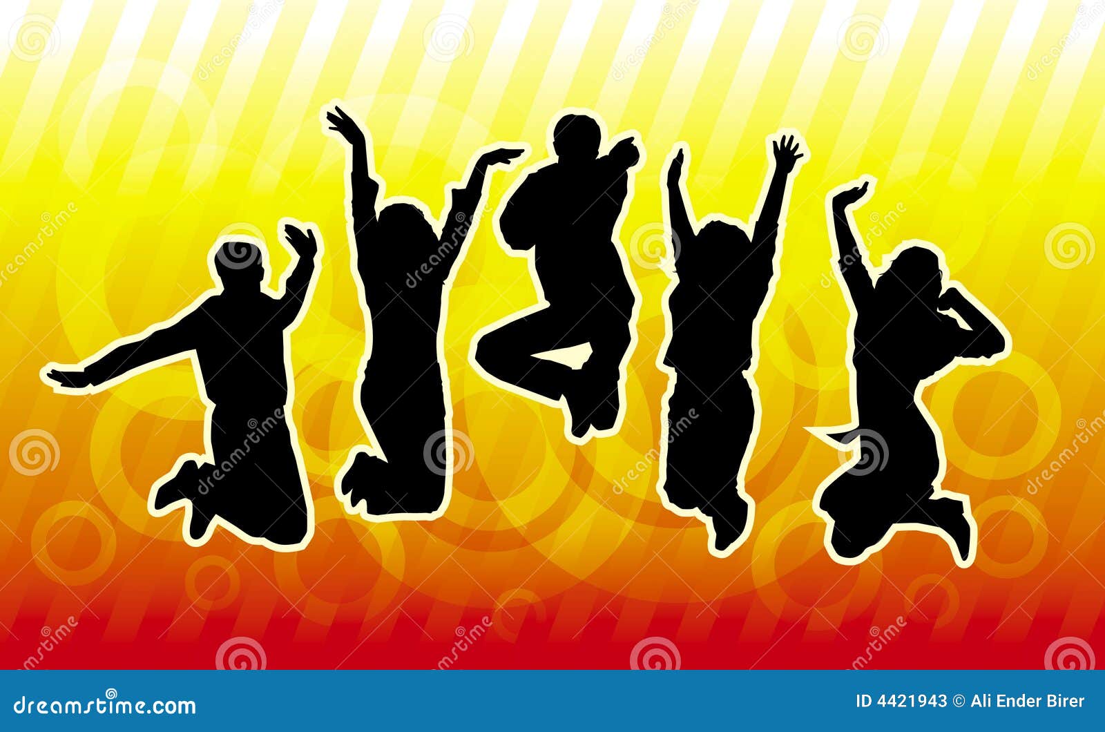 Happy Team stock vector. Illustration of happiness, attitude - 4421943