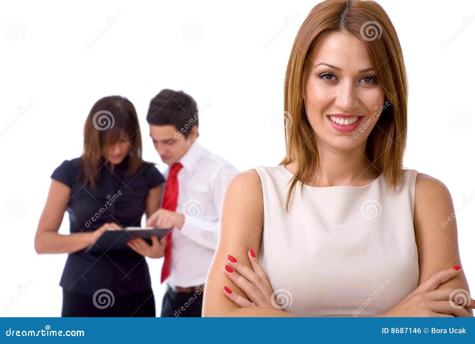 Happy team stock photo. Image of team, staff, executive - 8687146