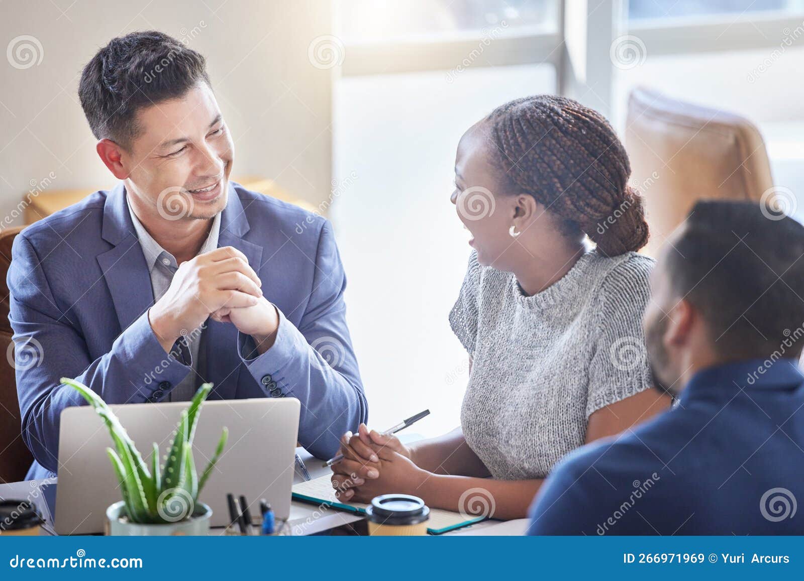 A Happy Team Makes a Productive Team. a Group of Colleagues Having a ...