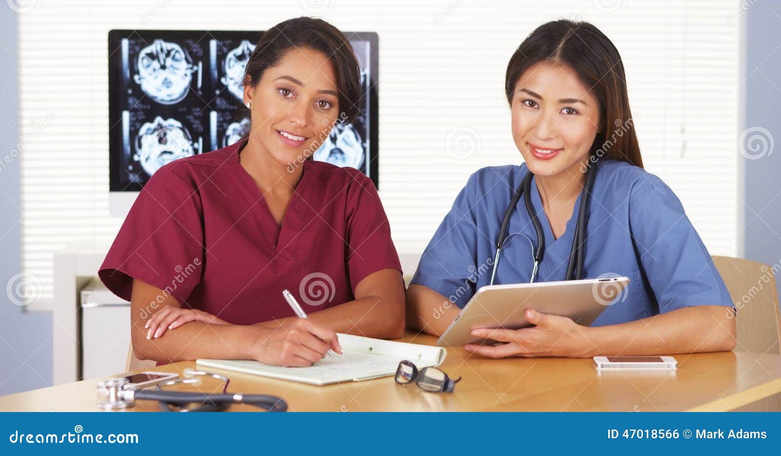 Happy Team of Medical Doctors Smiling Stock Photo - Image of health ...