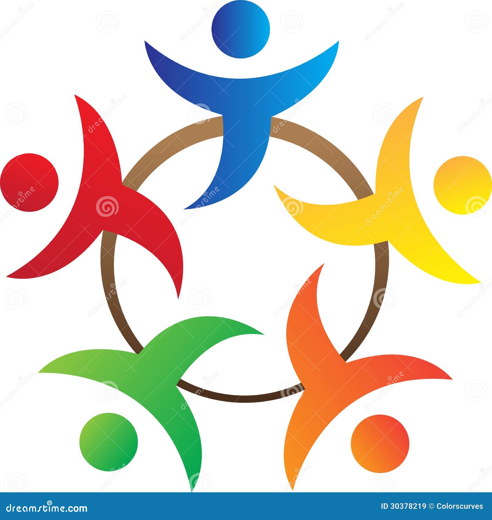 Happy team stock vector. Illustration of agreement, couple - 30378219