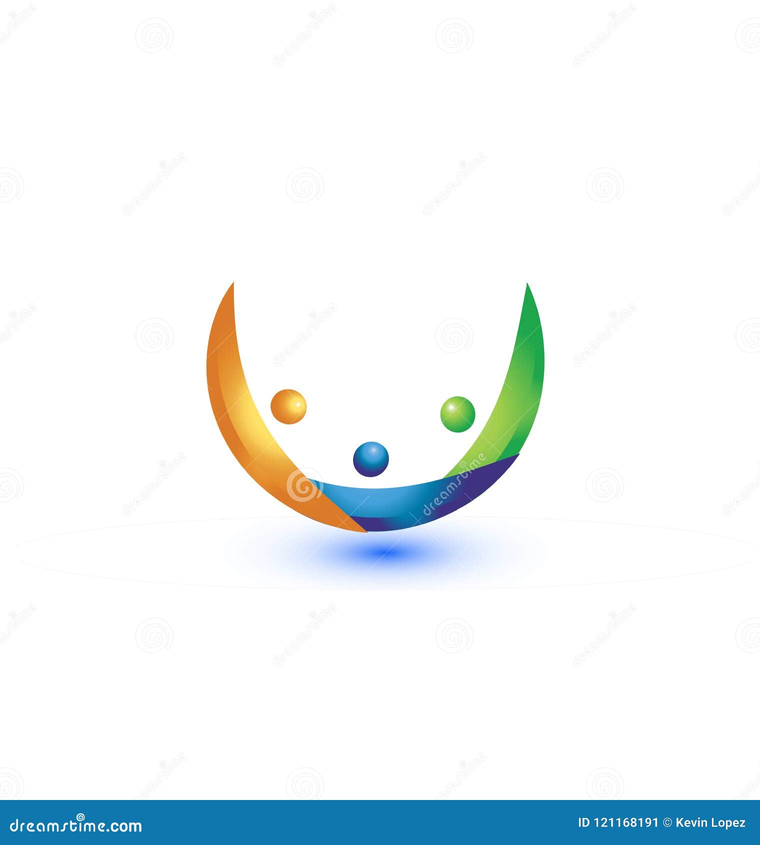 Happy Teamwork Logo Vector Illustration | CartoonDealer.com #24656178