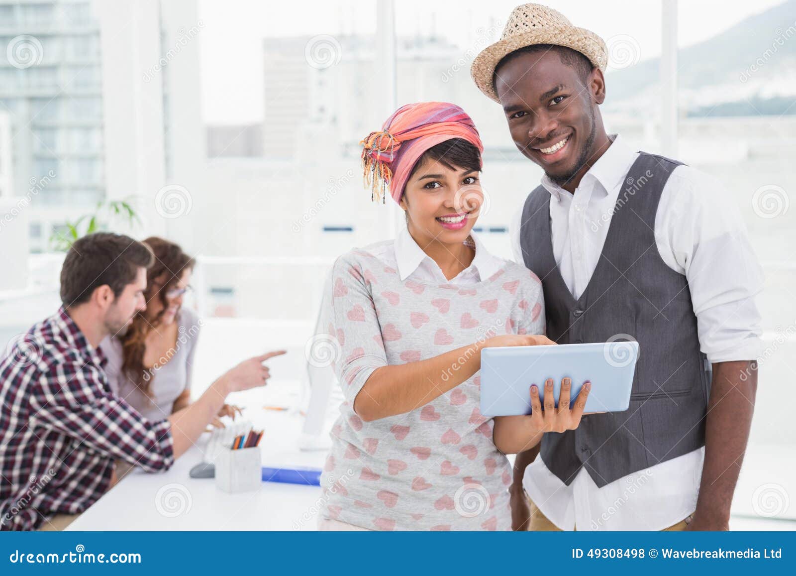 Happy Teamwork Workers Holding Hands Together Stock Photo ...