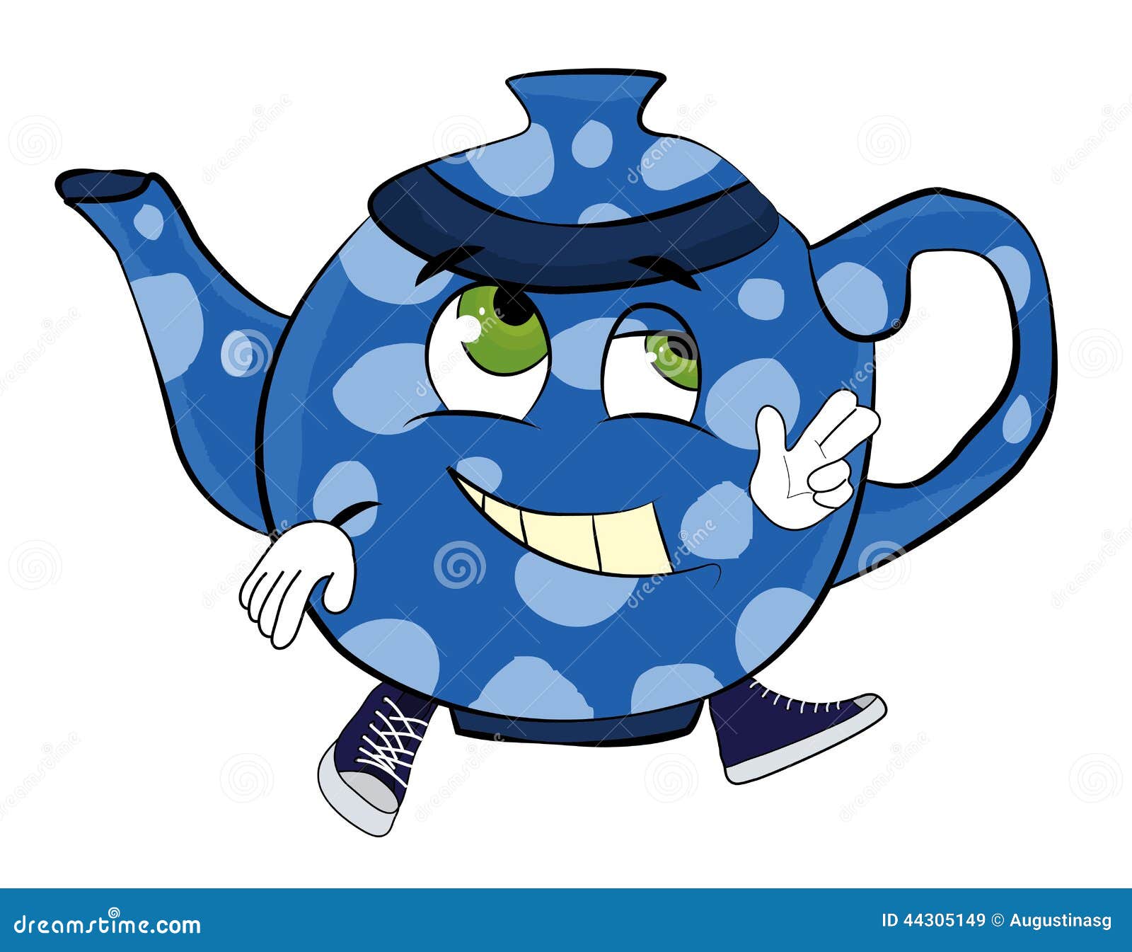 Sad Teapot Cartoon Stock Illustration | CartoonDealer.com #44305138