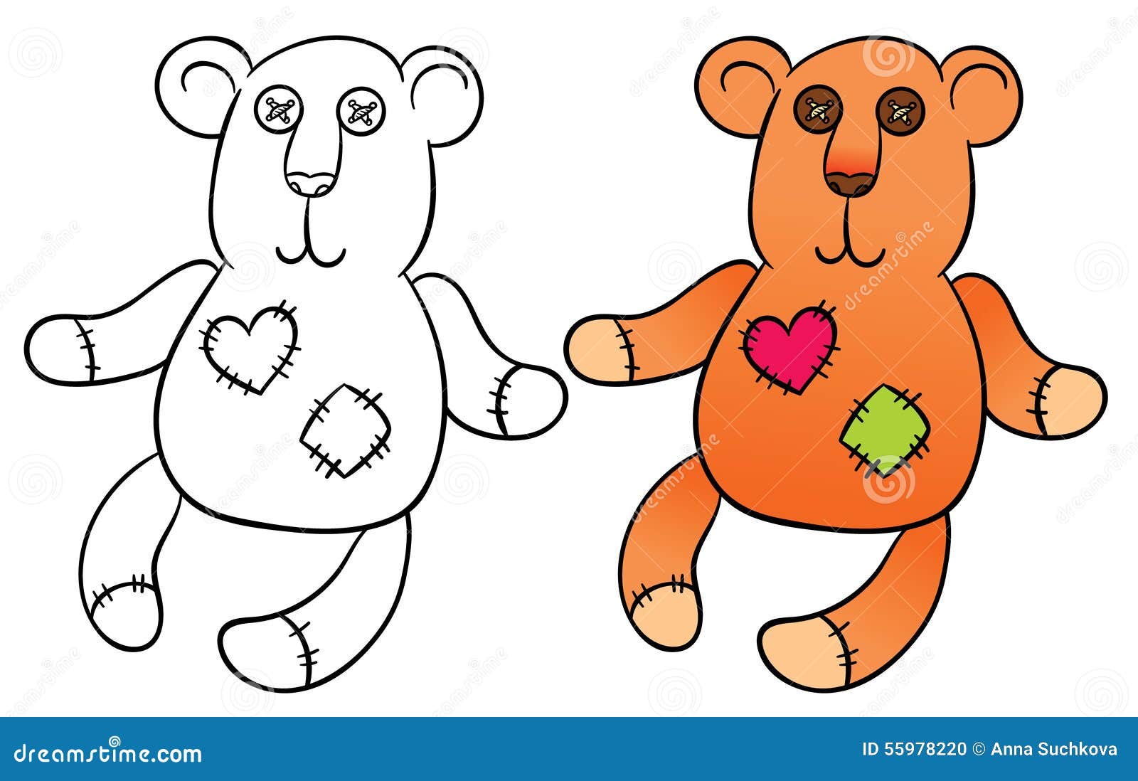 Happy teddy bear stock vector. Illustration of brown - 55978220