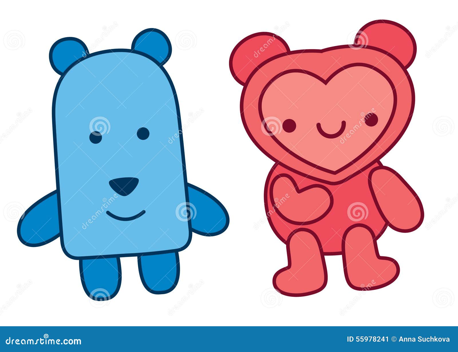 Happy teddy bear stock vector. Illustration of small - 55978241