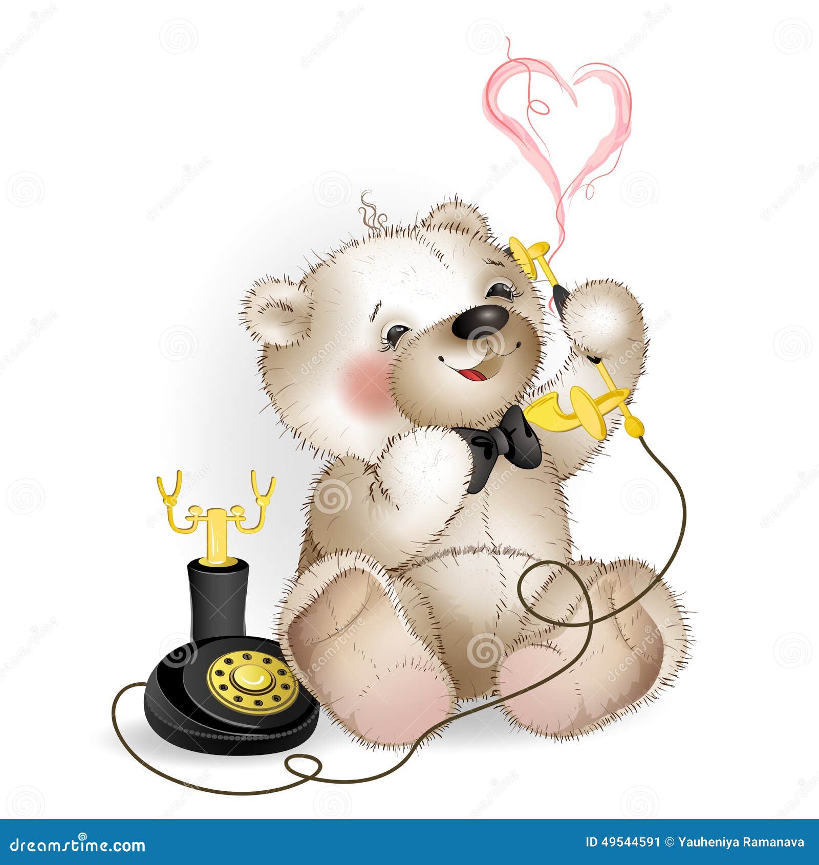 Teddy Bear Phone Stock Illustrations – 310 Teddy Bear Phone Stock ...