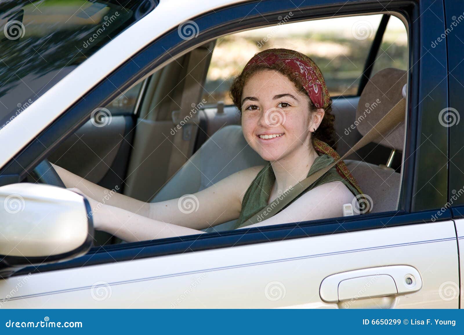 Happy Teen Driver stock image. Image of responsibility - 6650299
