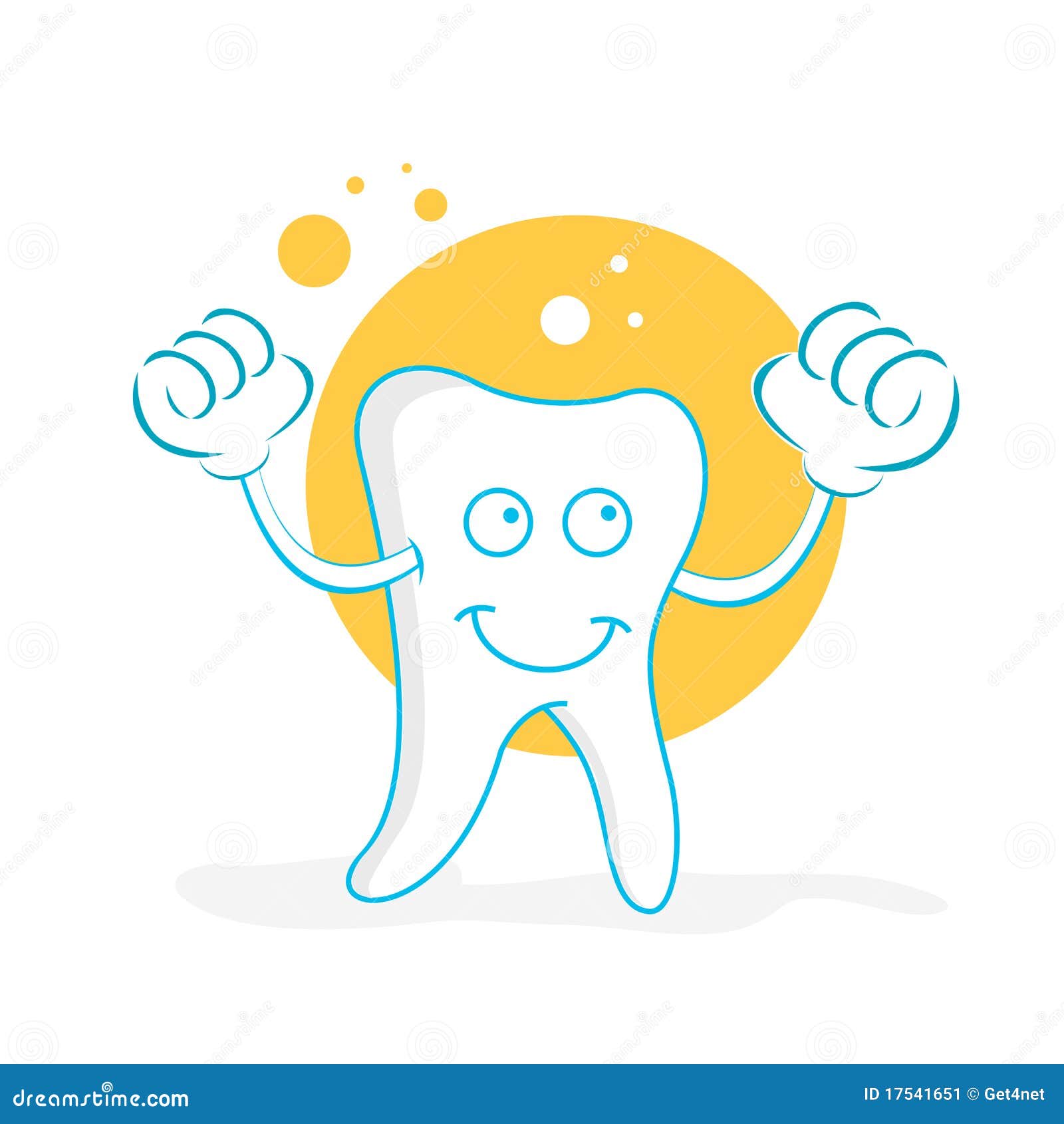 Happy teeth stock vector. Illustration of enjoy, healthy - 17541651