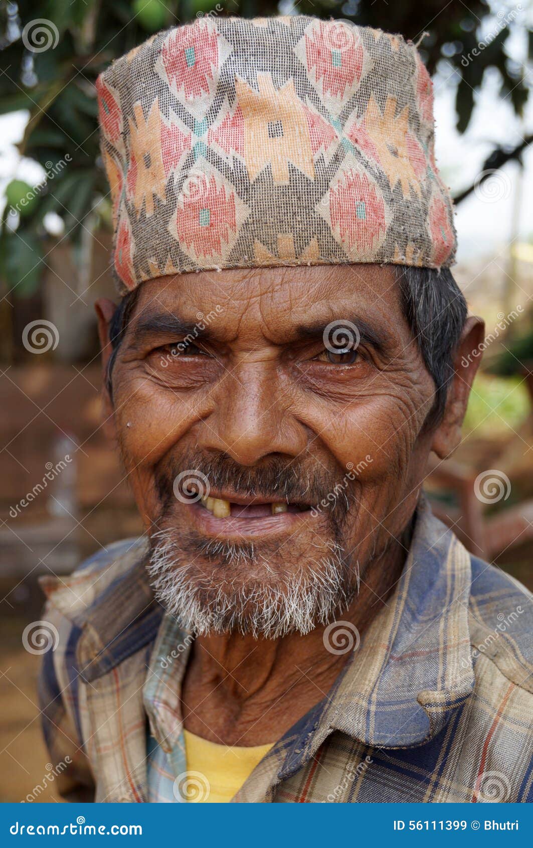 Happy teeth less old man stock image. Image of living - 56111399