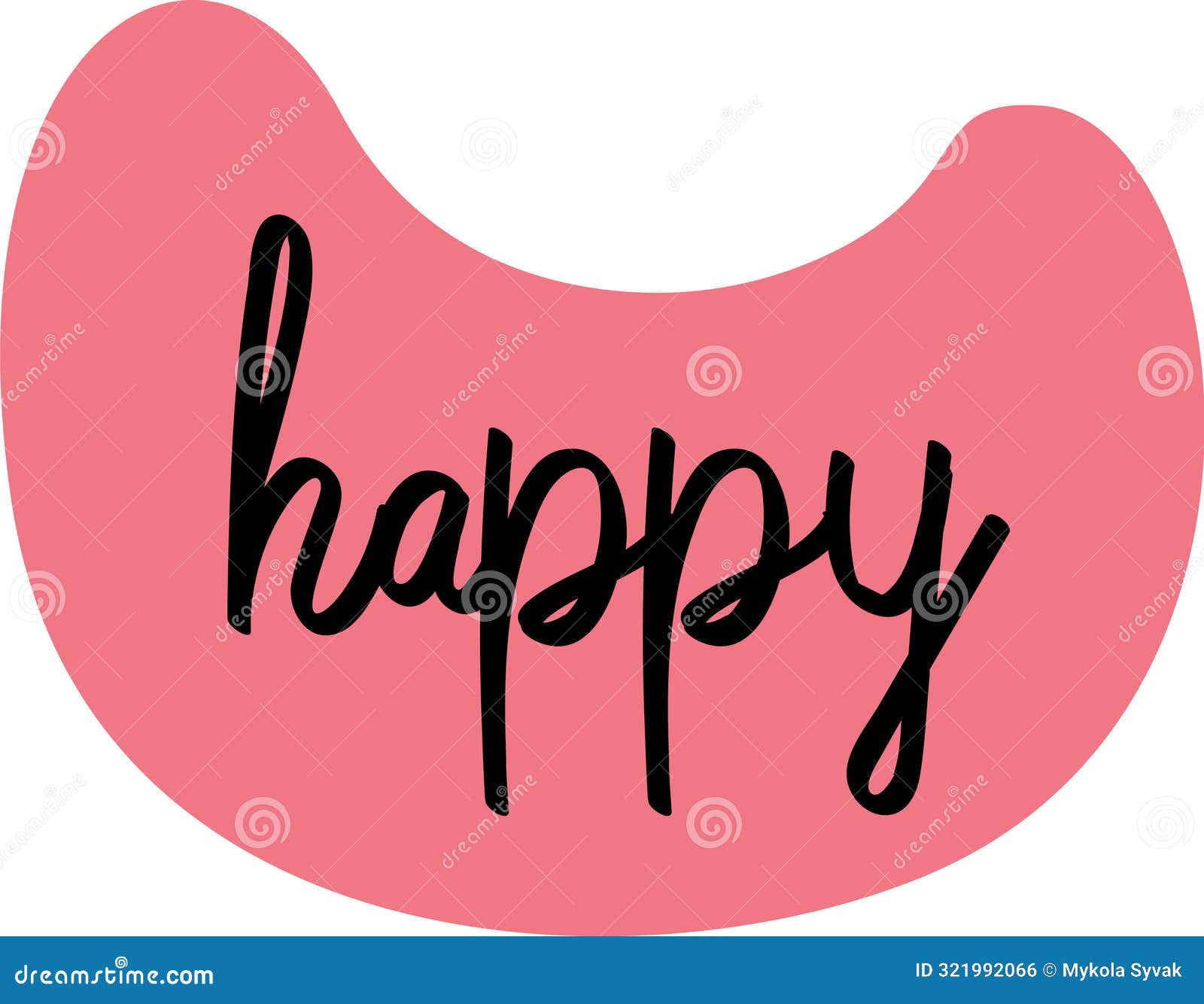 Happy Text Box stock vector. Illustration of template - 321992066