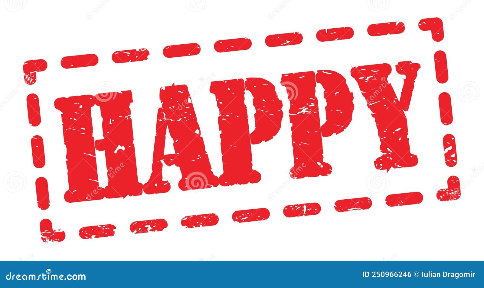 HAPPY Text Written on Red Stamp Sign Stock Illustration - Illustration ...
