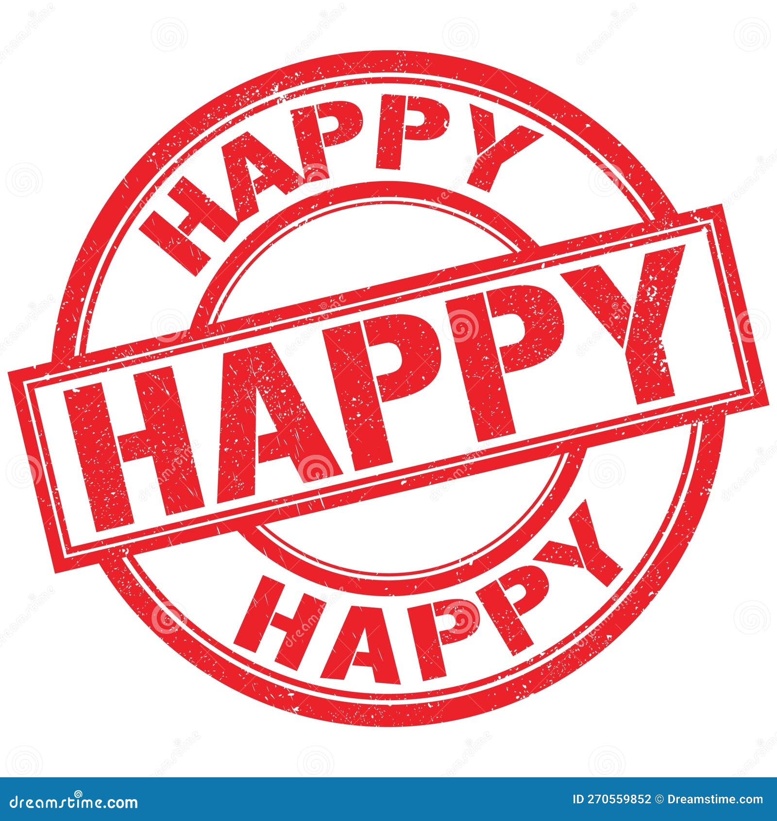 HAPPY Text Written on Red Stamp Sign Stock Illustration - Illustration ...