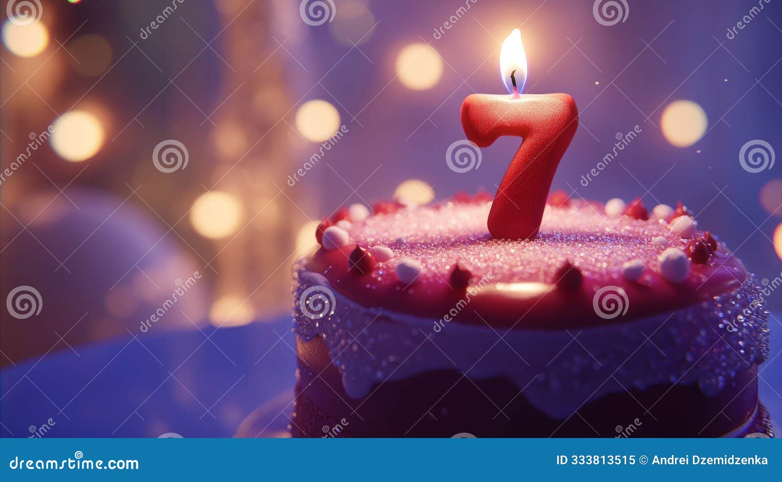 Happy 17th Birthday Cake with Candles, 17th Birthday Celebration Stock ...