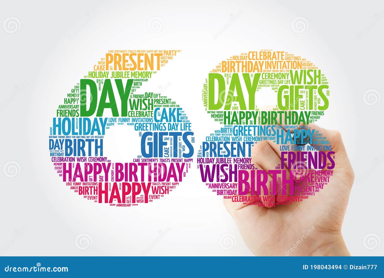 Happy 68th Birthday With Gold Balloons Greeting Card Background ...