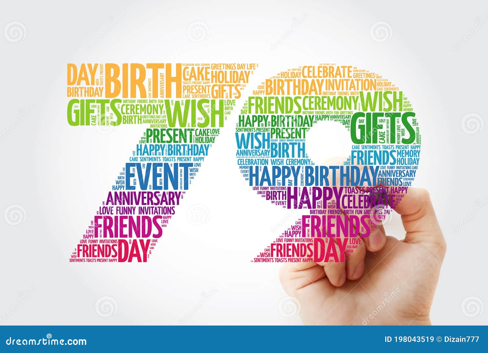 79th Birthday Card. Golden Candles Number 79, Figure Seventy-nine On ...