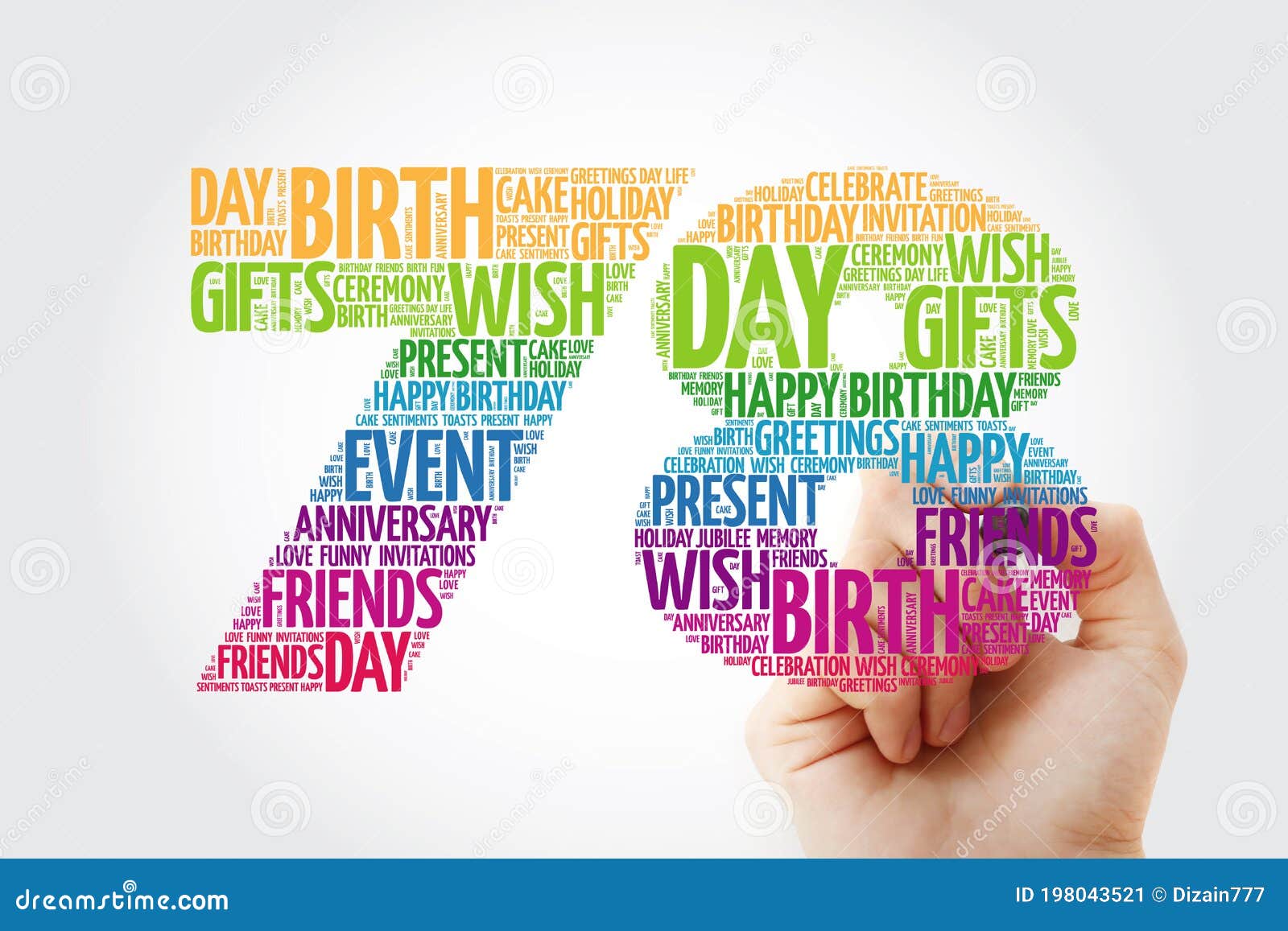 Happy 78th Birthday Gold Foil Balloon Greeting Background. Vector ...