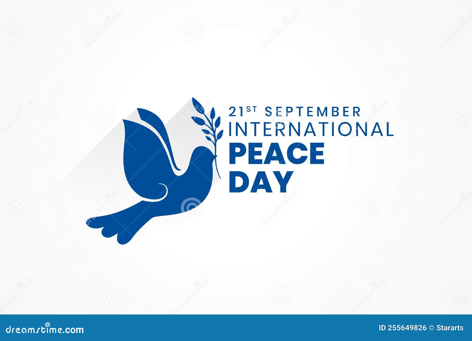 Happy 21th September Template with Bird and Leaf Design Vector ...