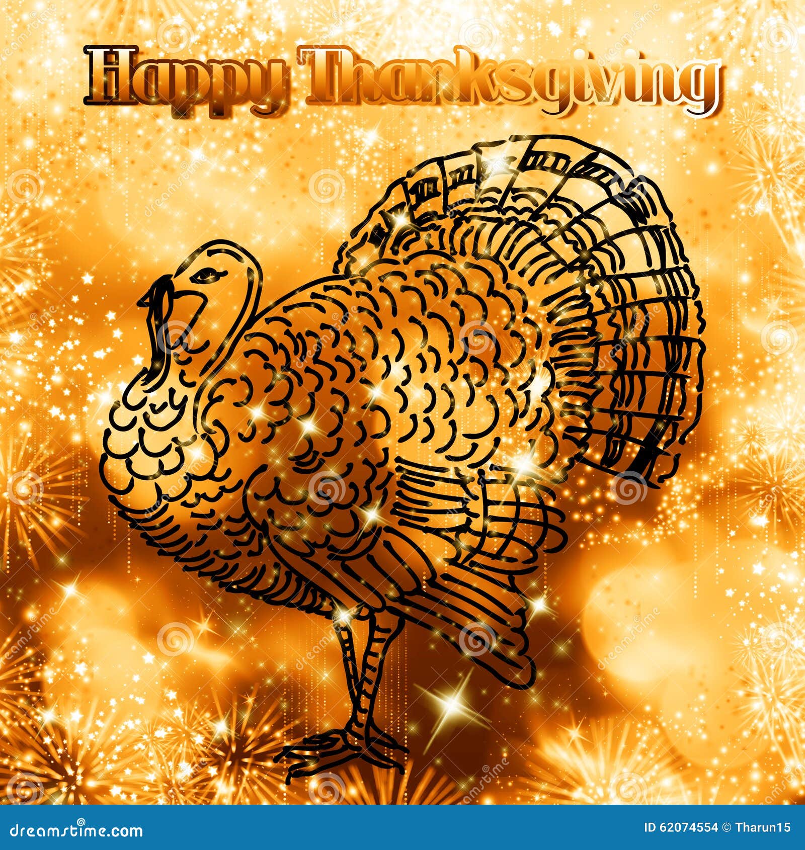 Happy Thanksgiving stock illustration. Illustration of banner - 62074554