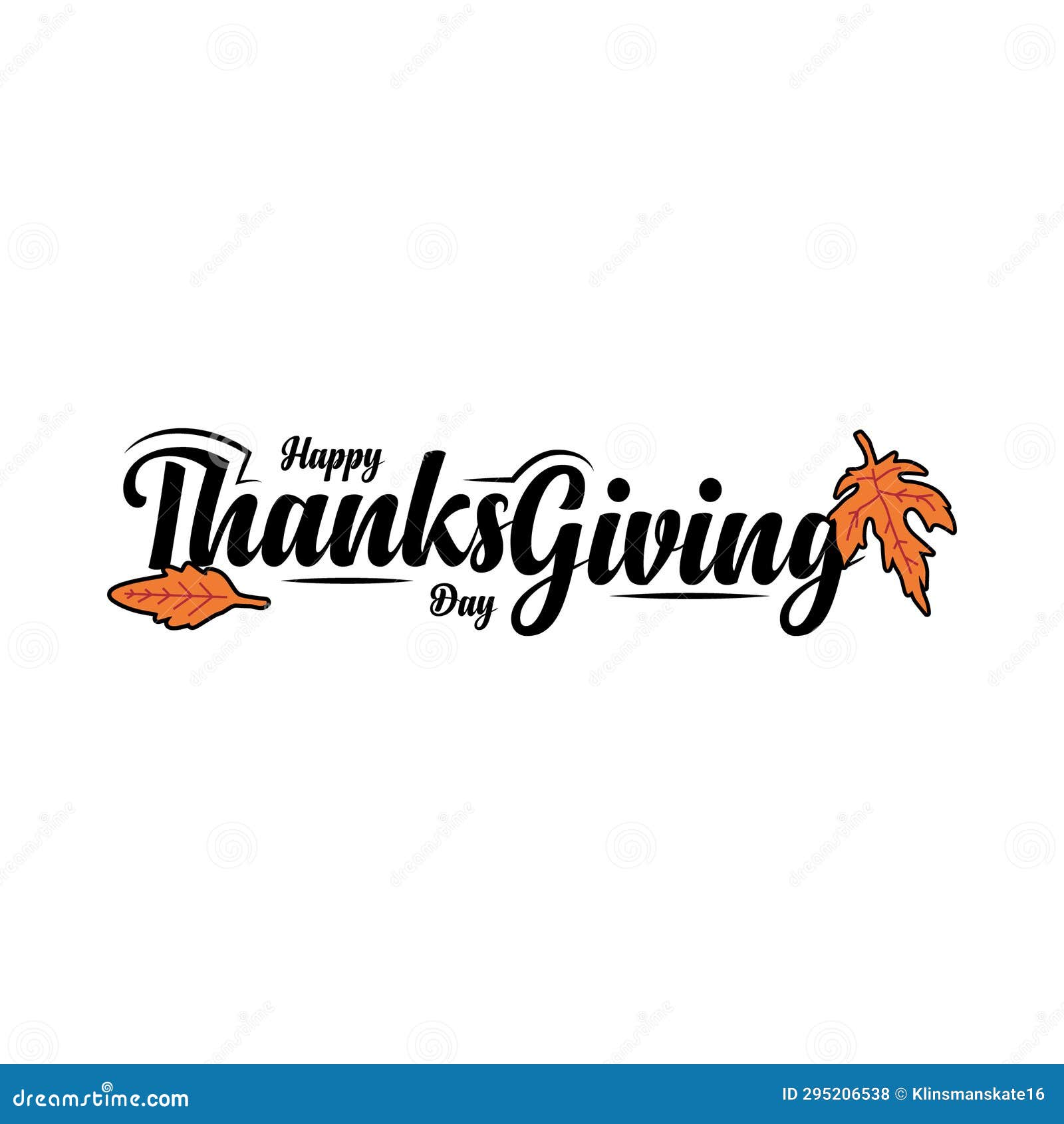 Happy Thanksgiving Day Calligraphy Design Isolated Stock Vector ...