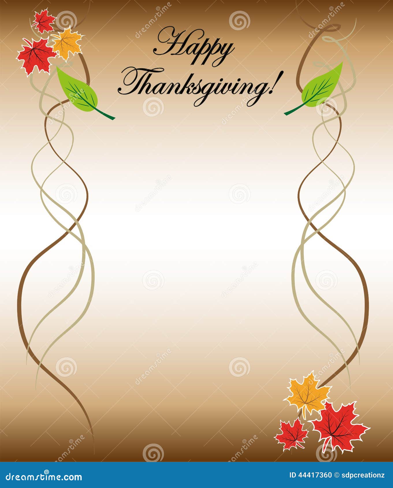 Happy thanksgiving stock vector. Illustration of frame - 44417360