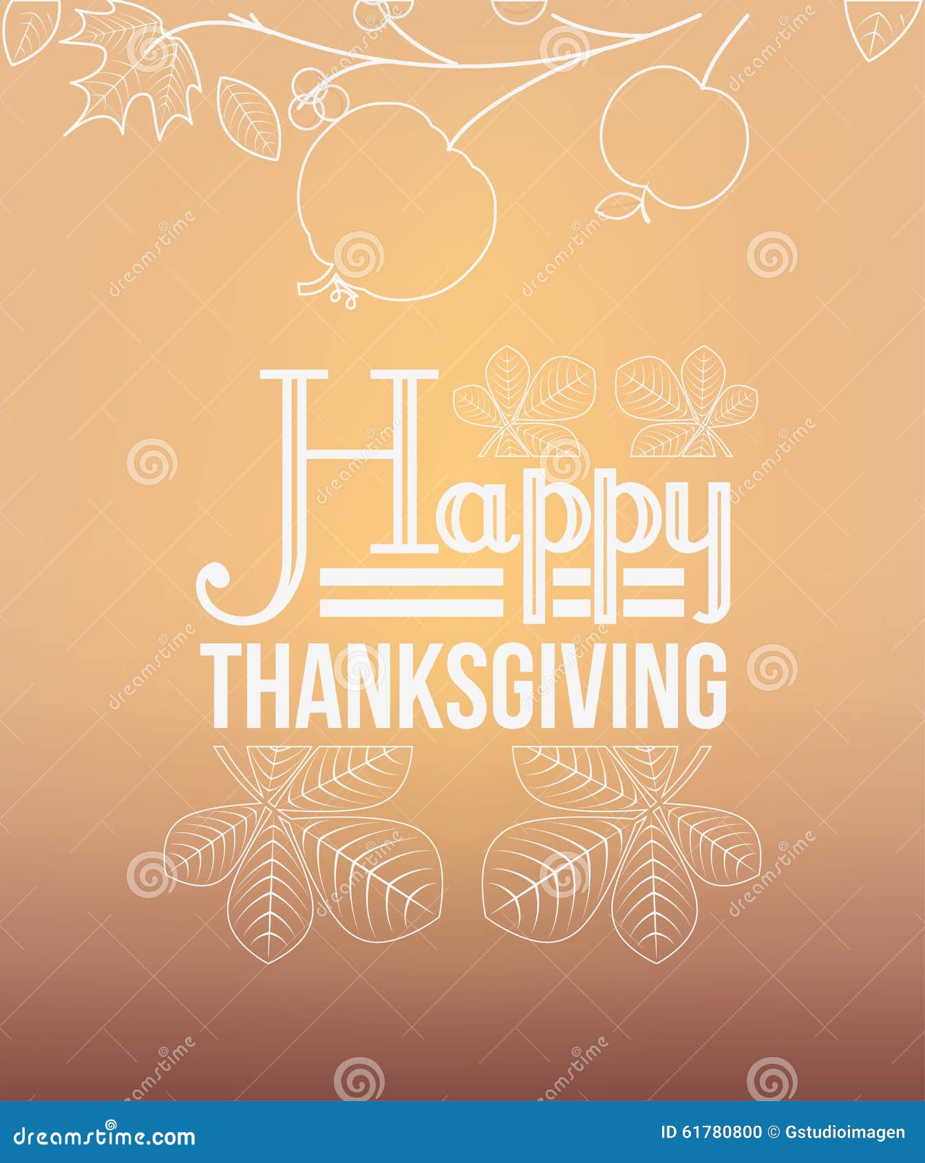 Happy thanksgiving design stock vector. Illustration of thanksgiving ...