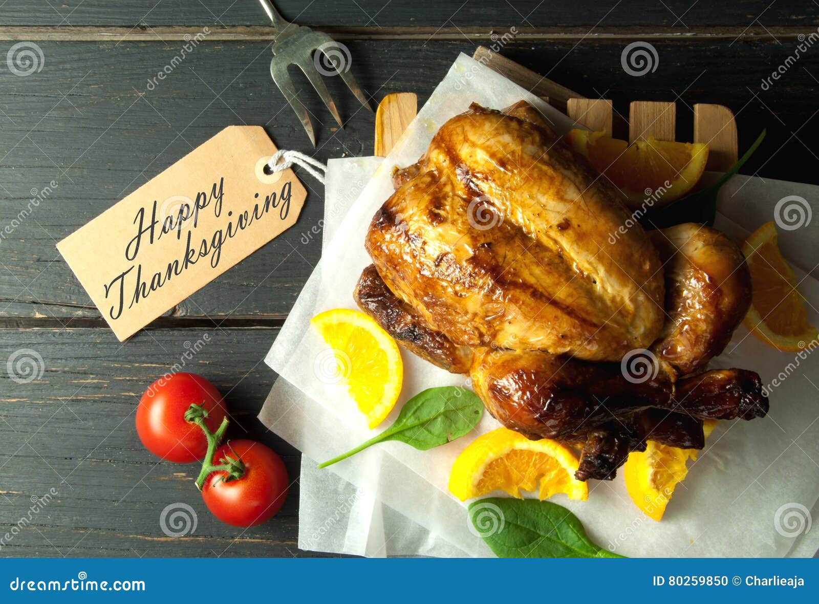 Happy thanksgiving label stock photo. Image of roasted - 80259850