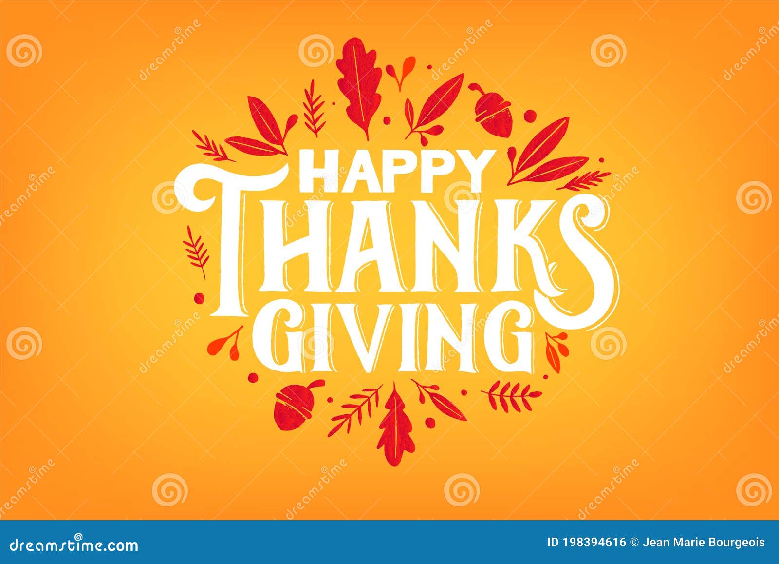 Happy Thanksgiving Written with Elegant Calligraphy Script and ...