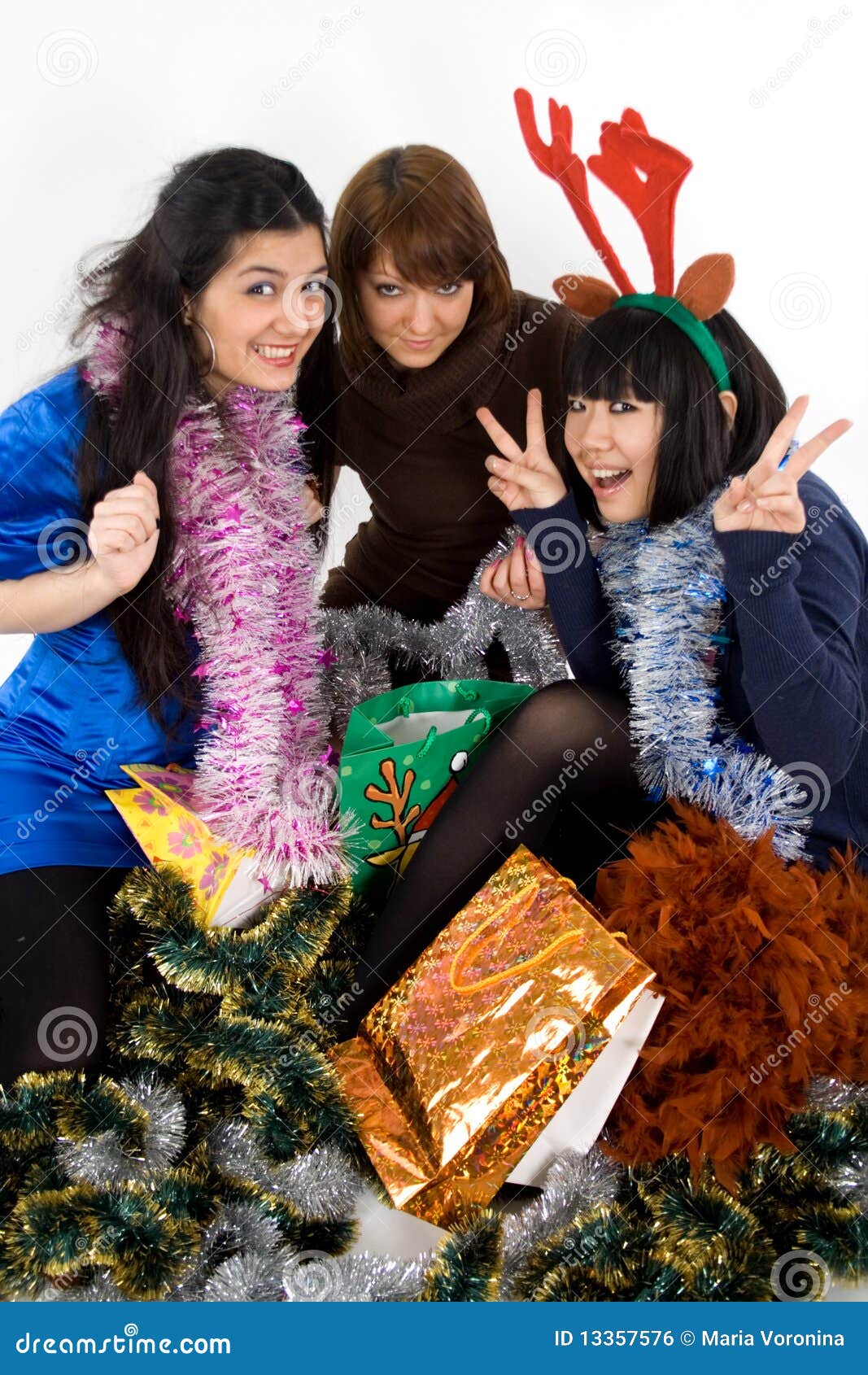 Happy three friends stock photo. Image of asian, happy - 13357576