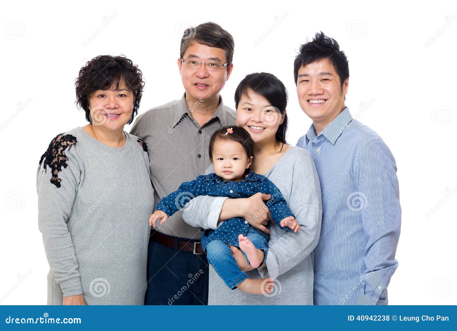 Happy Three Generation Asian Family Stock Photo - Image of elderly ...