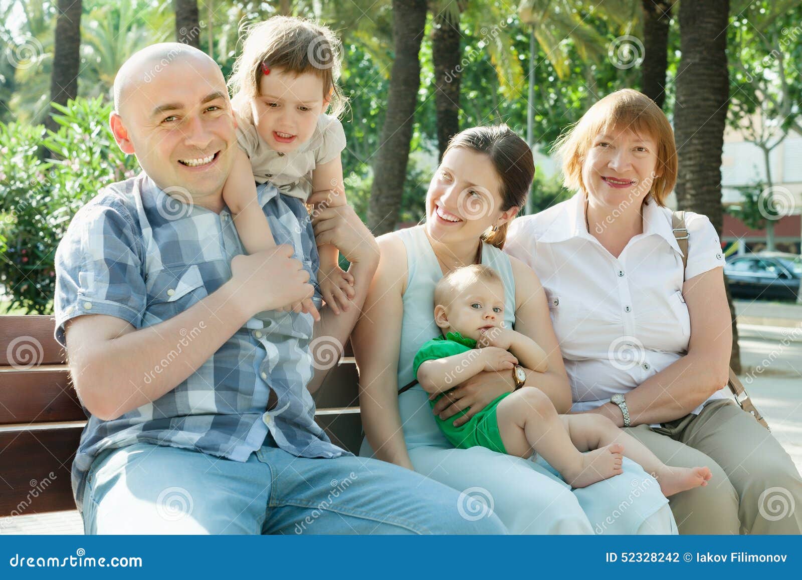 Happy Three Generations Family Stock Photo - Image of generations ...