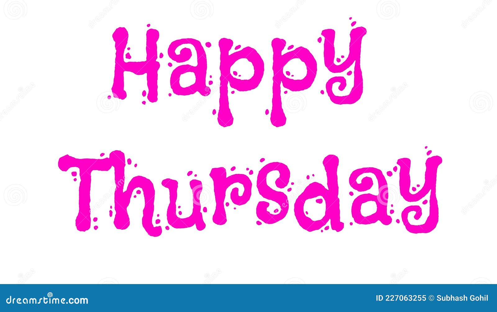 Happy Thursday background stock illustration. Illustration of font ...