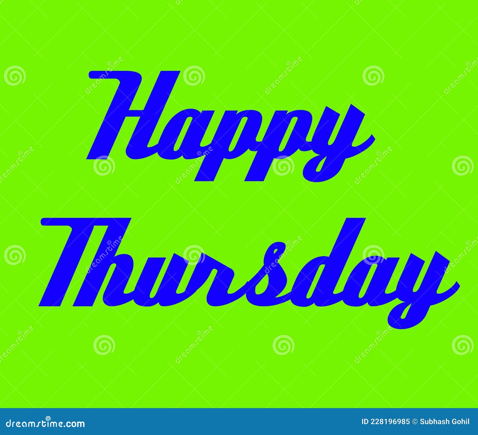 Happy Thursday background stock illustration. Illustration of font ...