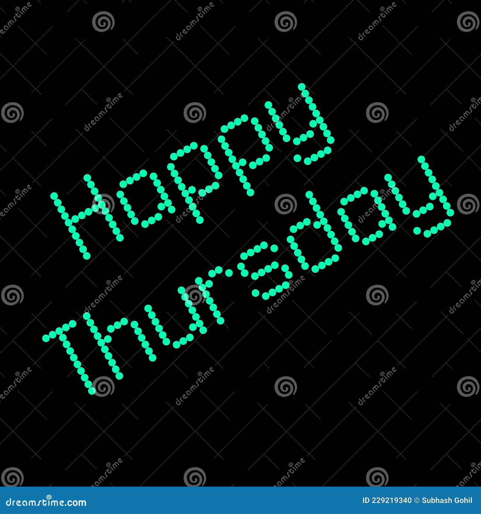 Happy Thursday Design Background Stock Illustration - Illustration of ...