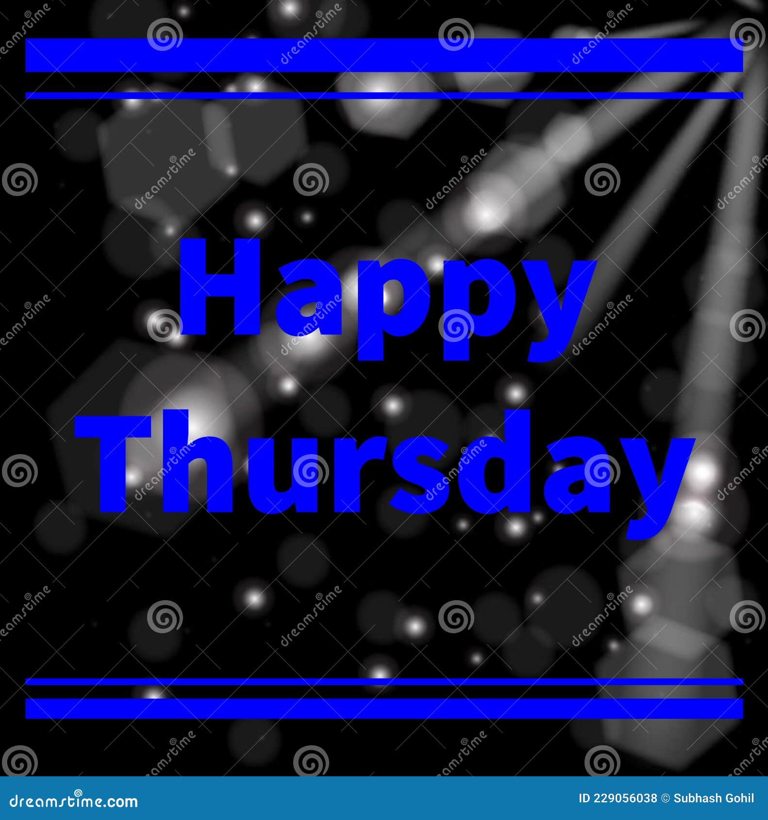 Happy Thursday Design Background Stock Photo - Image of circle ...