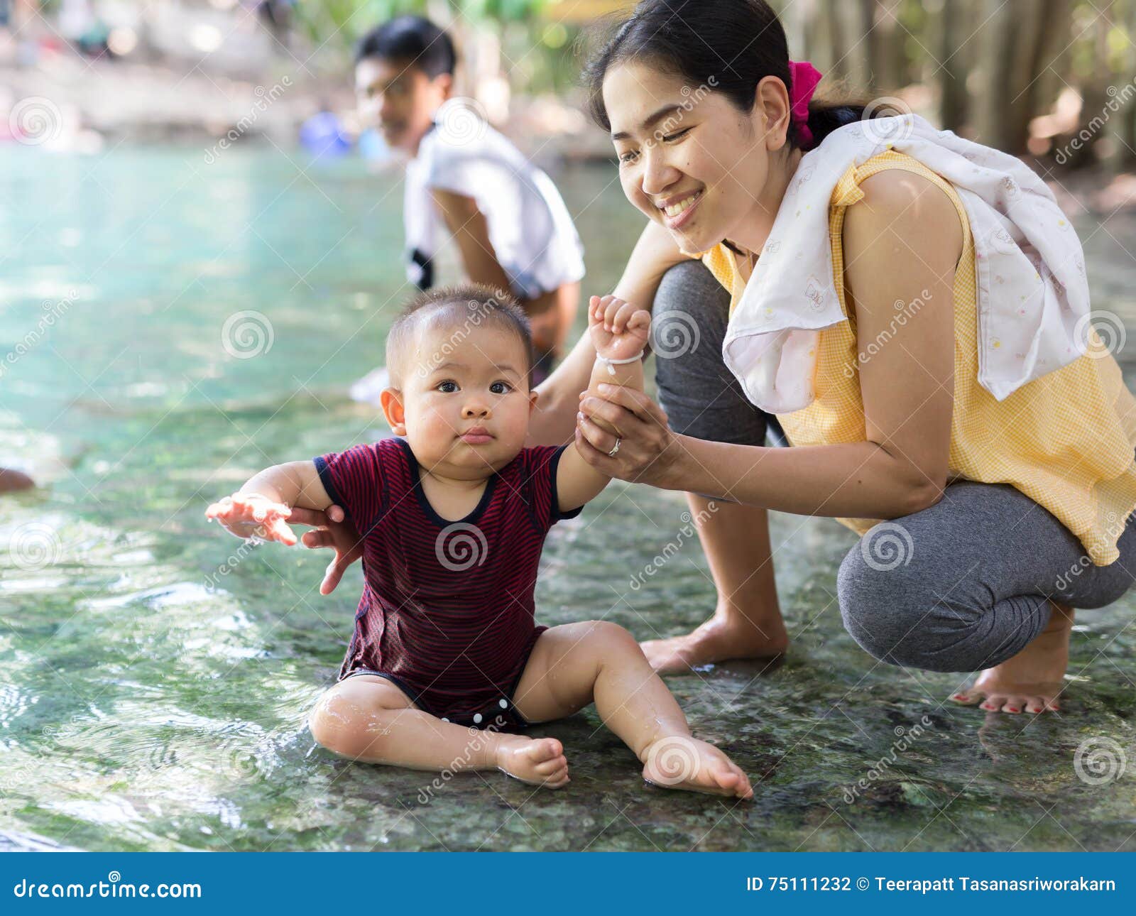 Happy time of baby stock photo. Image of health, asia - 75111232