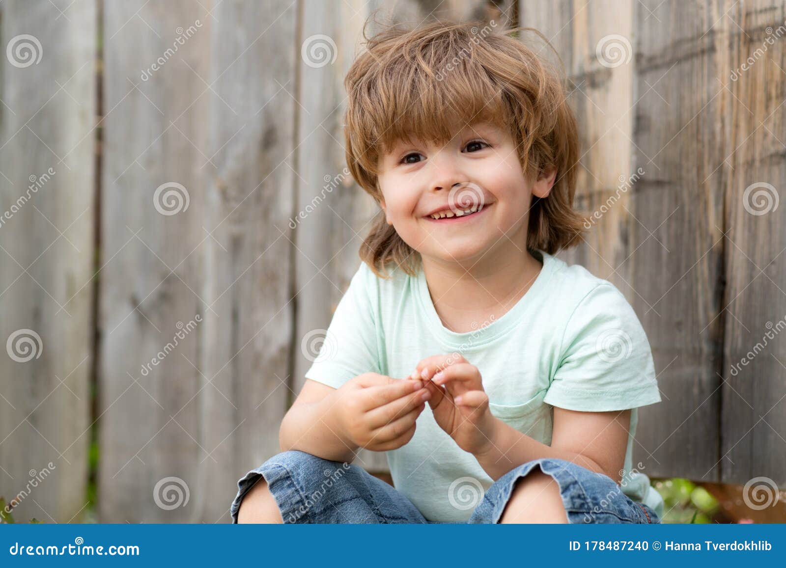 Happy Time with Child. Happy Smile on Childrens Face. Stock Photo ...