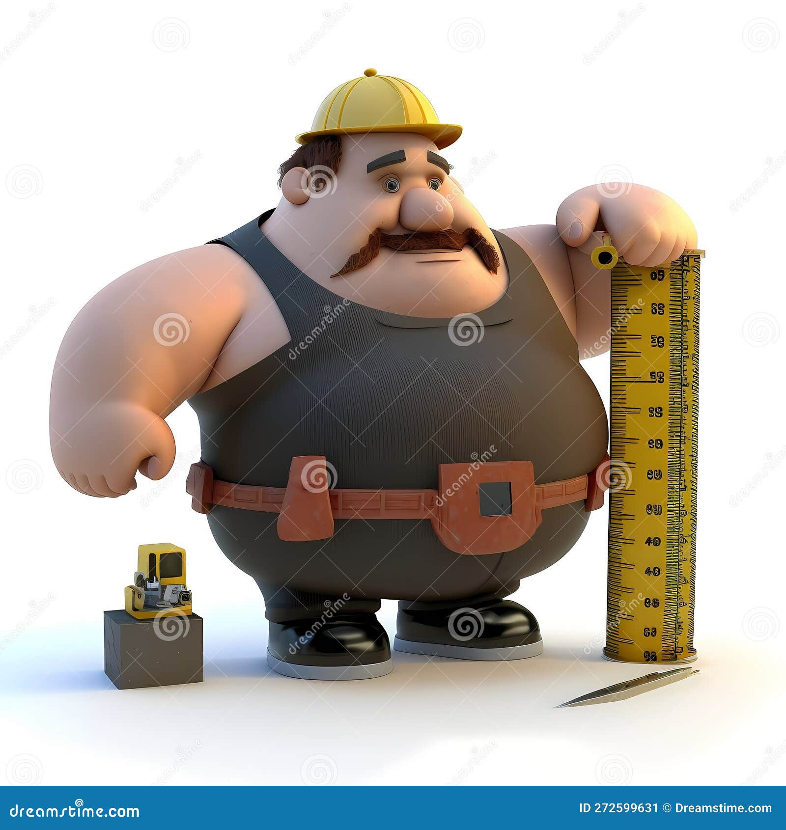 Building Inspector Woman Poses Set For Infographics Or Advertisement ...