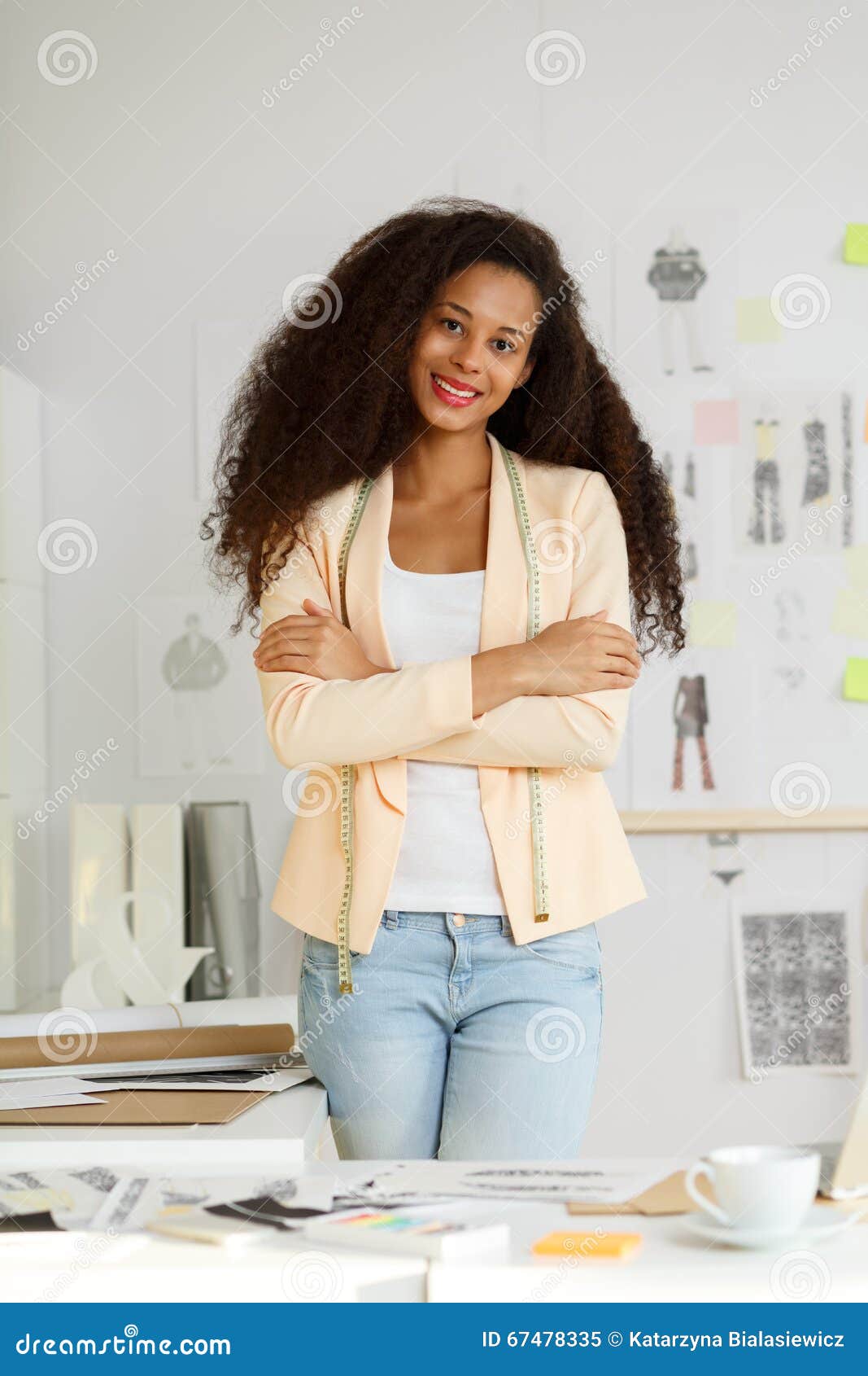 Happy to be a designer stock image. Image of smiling - 67478335