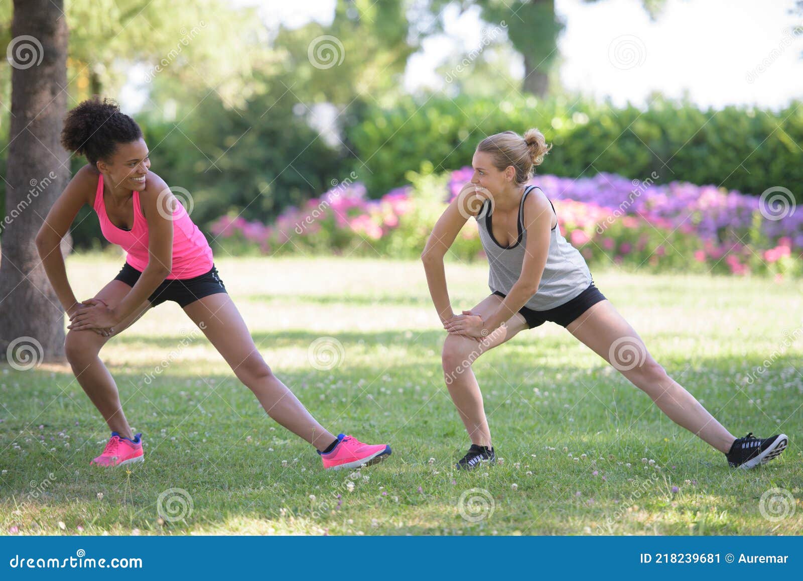 Happy to do exercise stock image. Image of flexible - 218239681