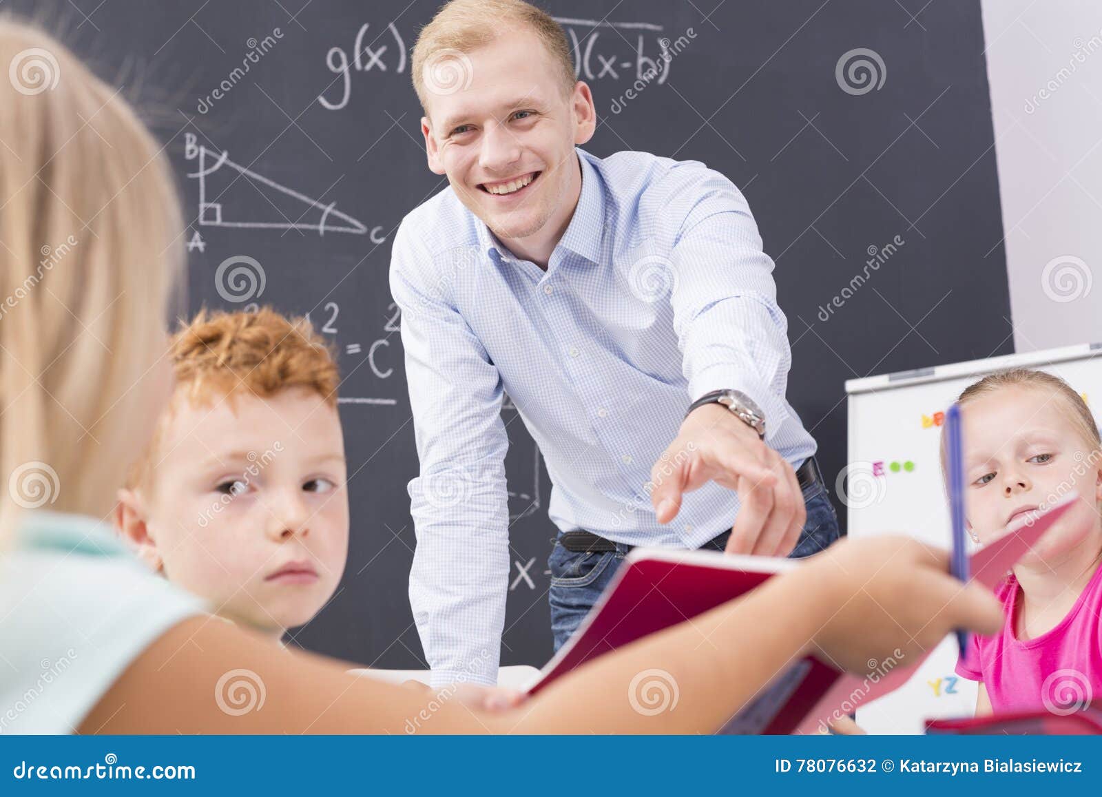 Always Happy To Help His Students Stock Photo - Image of interesting ...