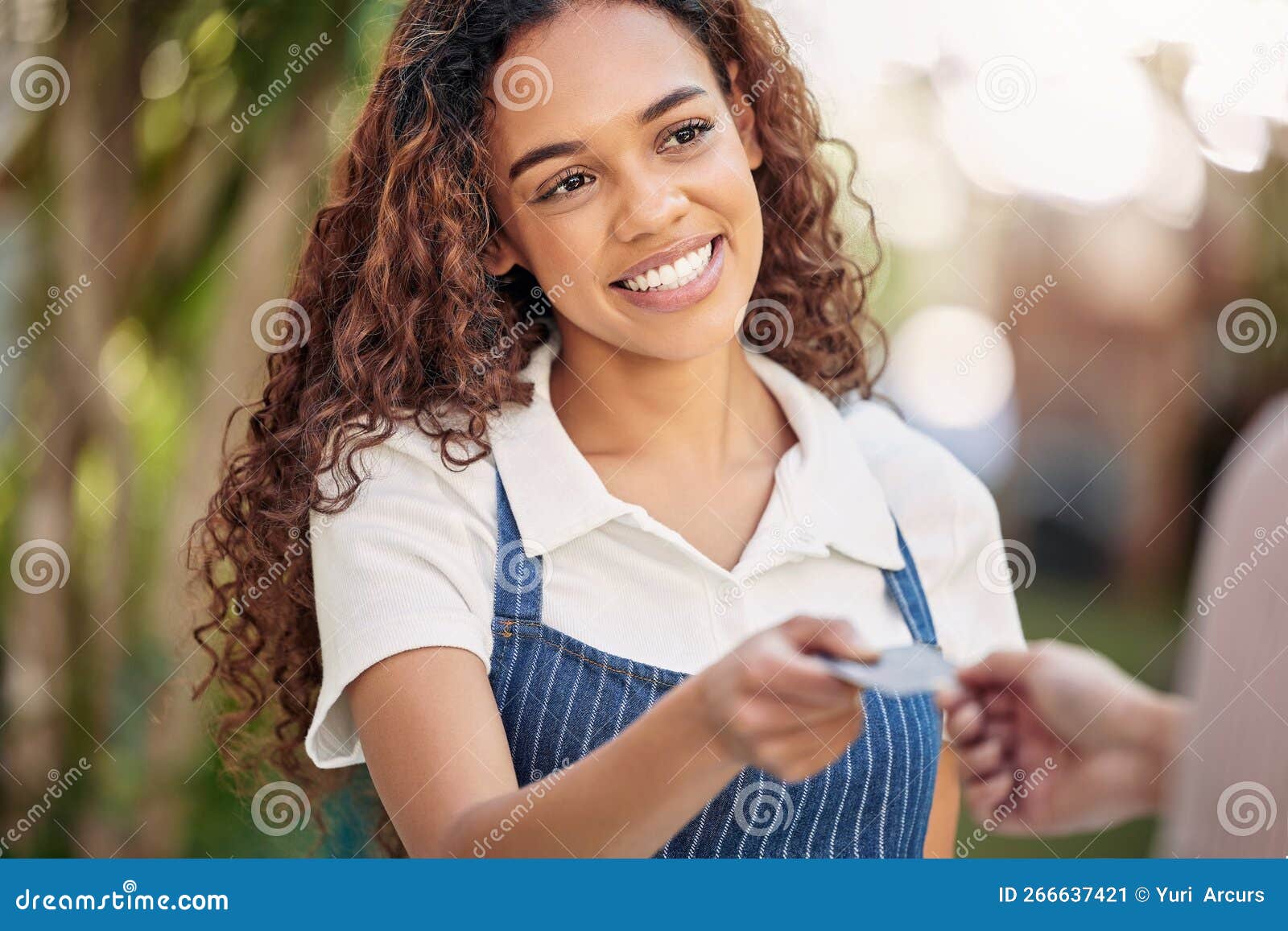 Happy To Help You. a Customer Using a Card To Make a Payment. Stock ...