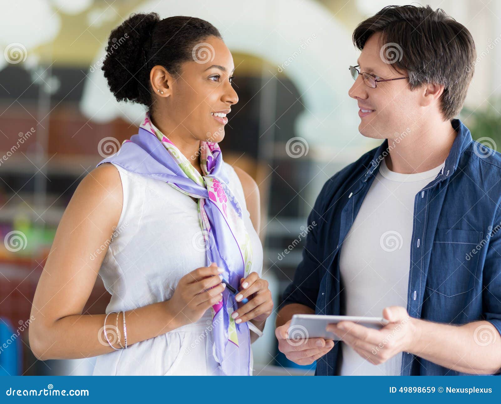 Happy to work together stock image. Image of indoor, adult - 49898659