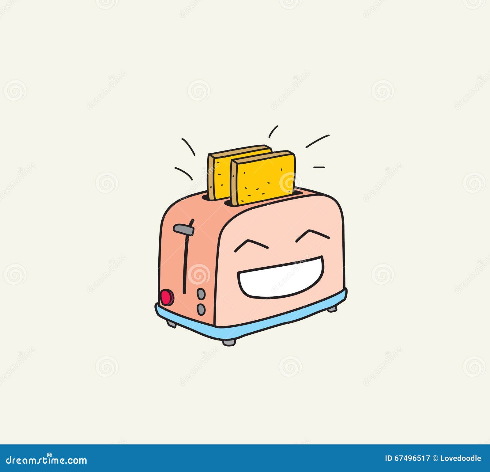 Happy Toaster Cartoon | CartoonDealer.com #47957153