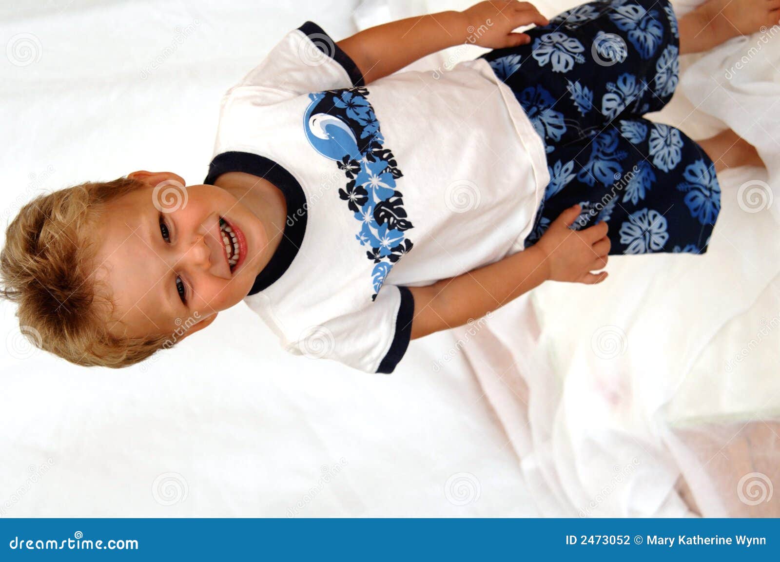 Happy toddler boy stock photo. Image of blond, funny, laughing - 2473052