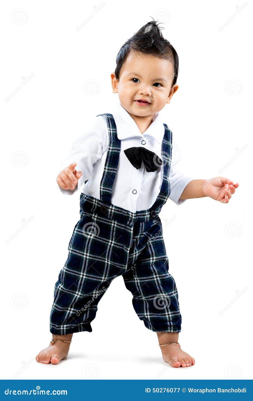 Happy Toddler Learning To Walk Stock Image - Image of childhood ...
