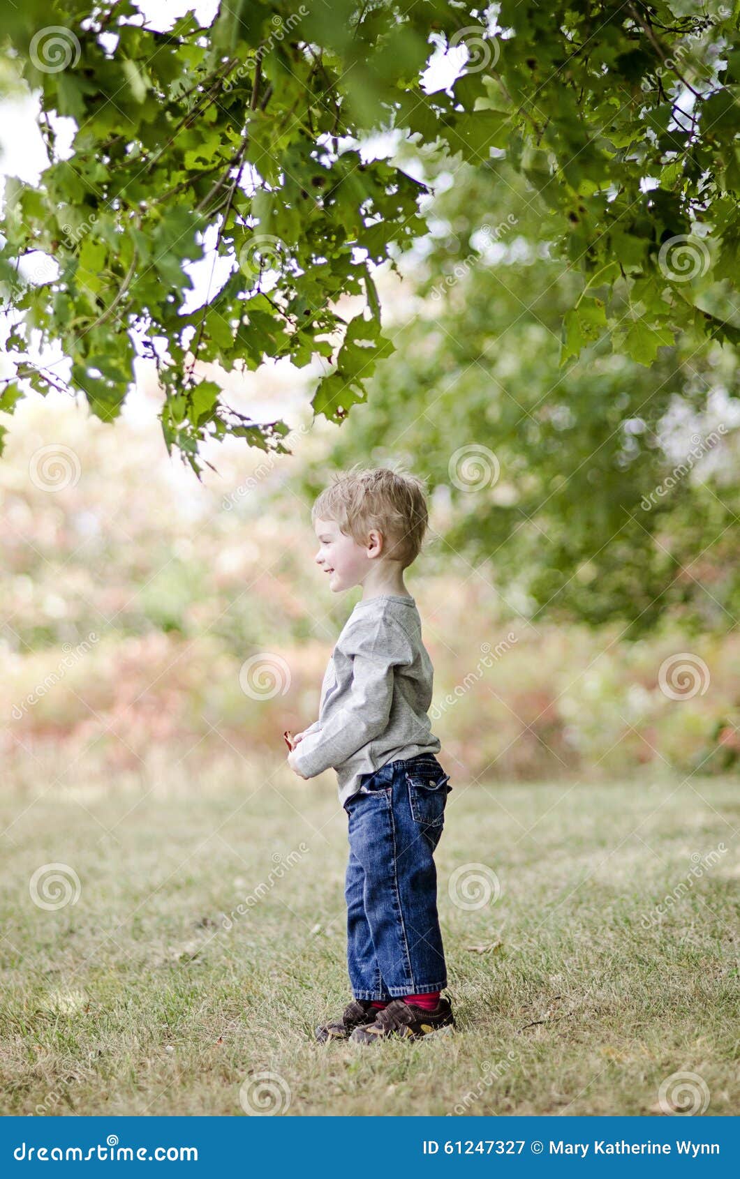 Happy Toddler stock image. Image of smiling, spring, young - 61247327