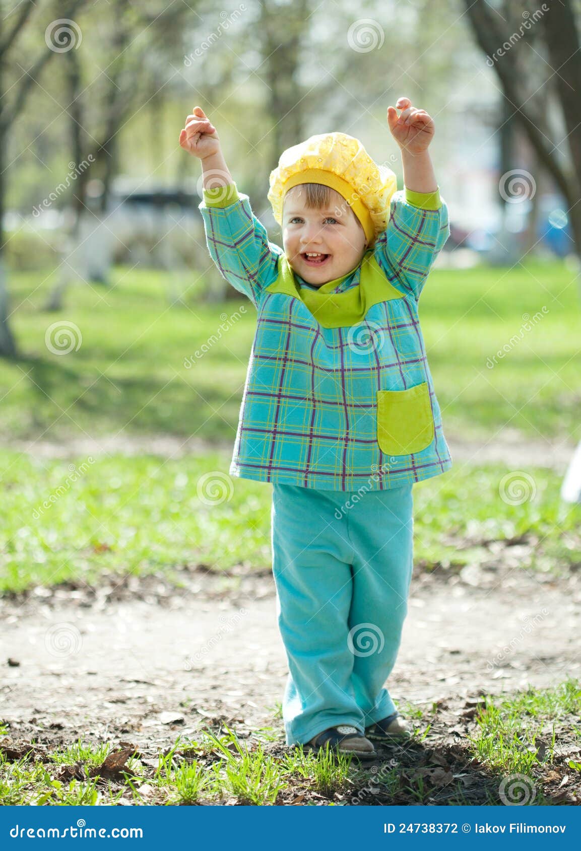 Happy toddler in spring stock photo. Image of park, outdoor - 24738372