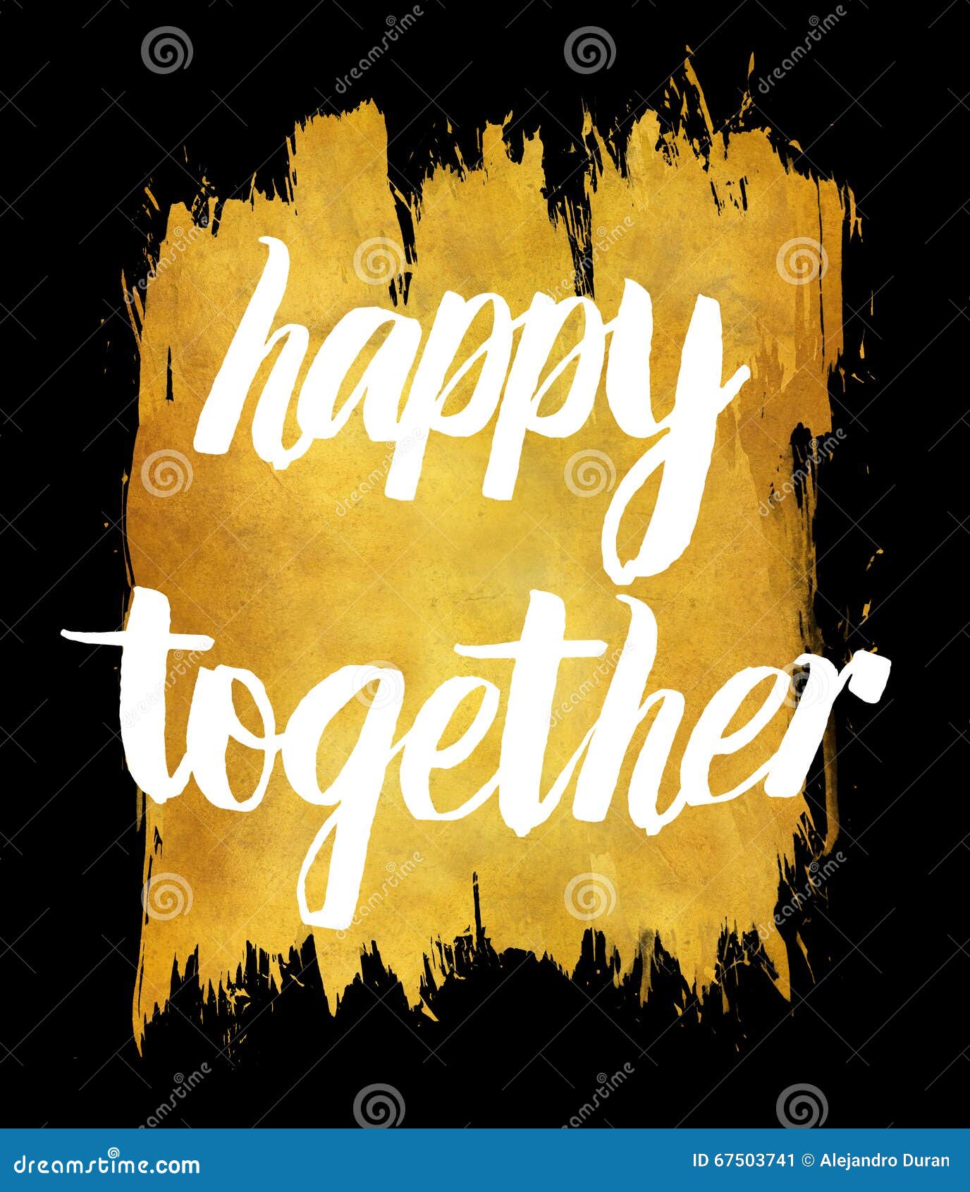 Happy together stock illustration. Illustration of gold - 67503741