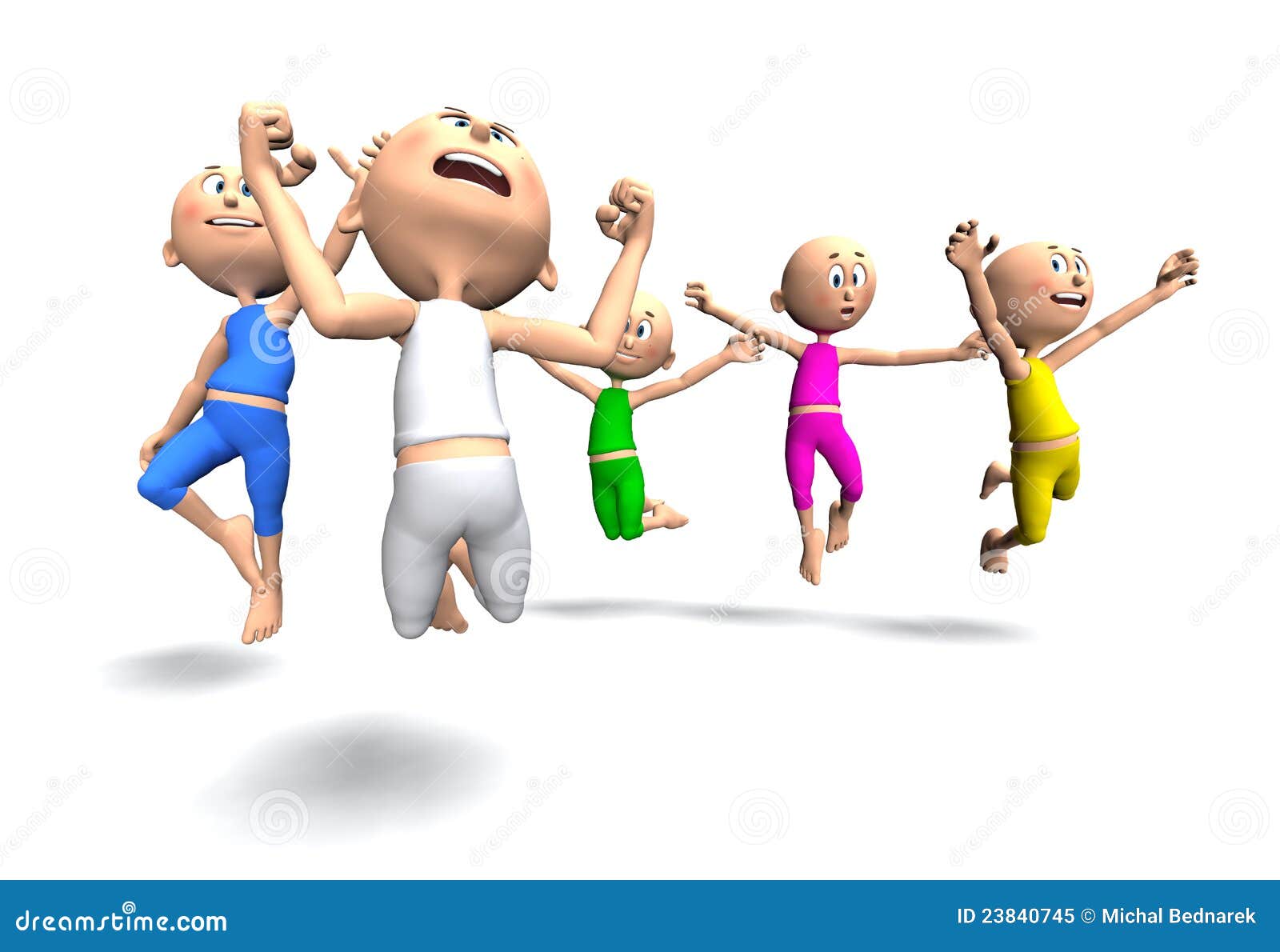 Two Guys Jumping On Trampoline Cartoon Vector | CartoonDealer.com ...